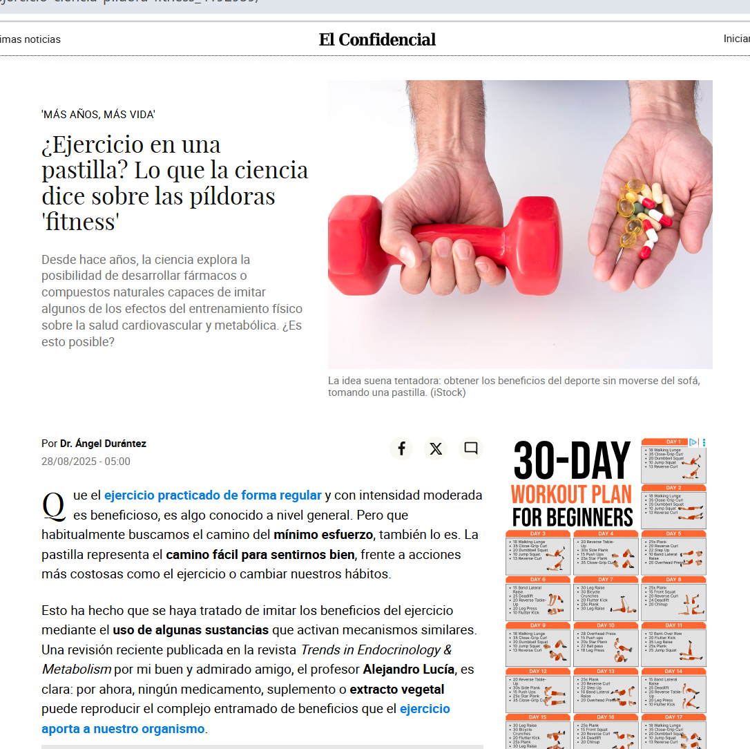 ¿Ejercicio en una pastilla? Lo que la ciencia dice sobre las píldoras ...
